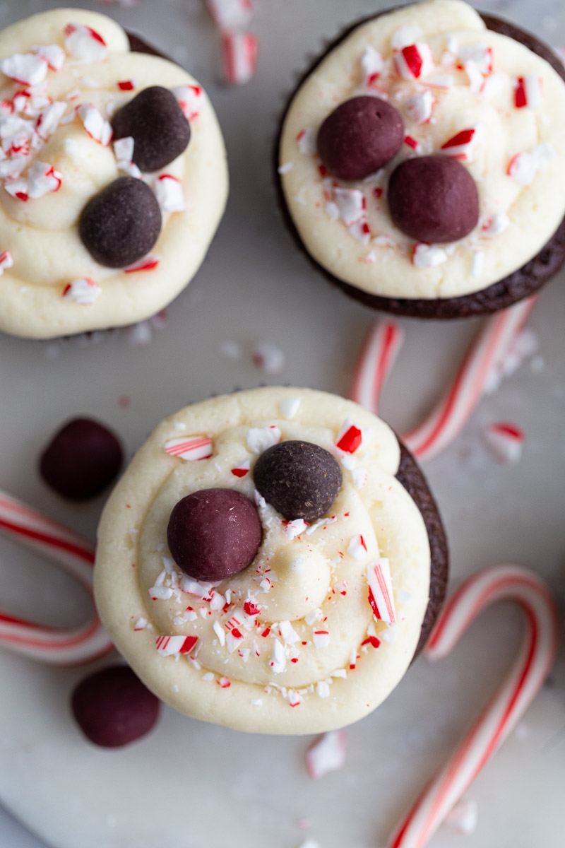 Chocolate Peppermint Cupcakes - Food with Feeling
