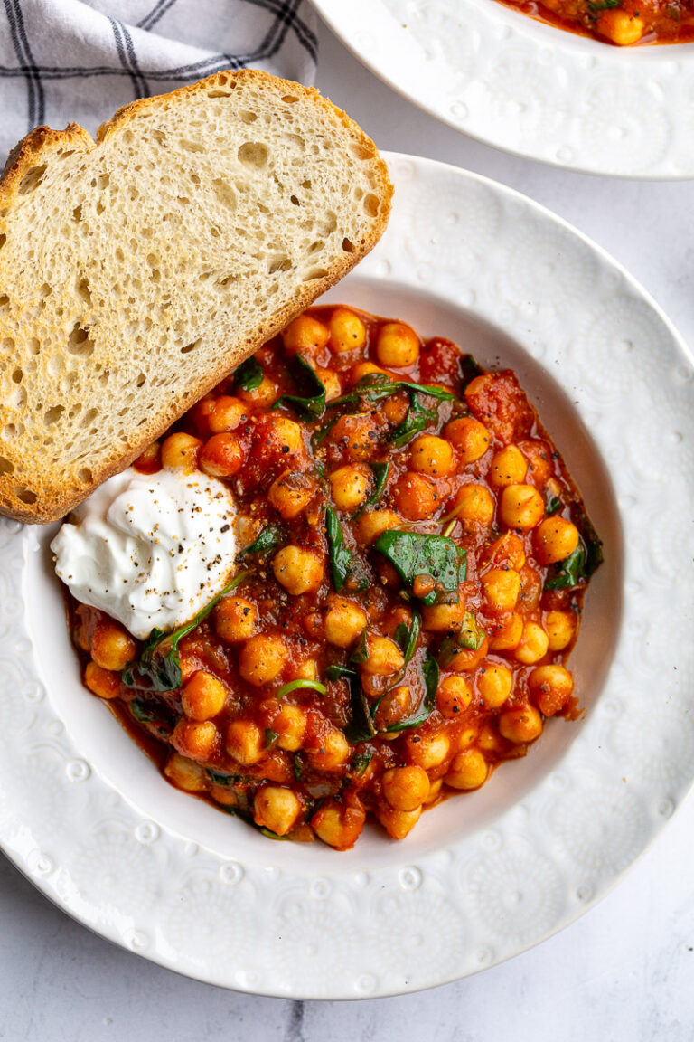 Braised Chickpeas - Food with Feeling