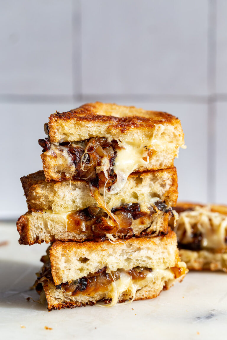 French Onion Grilled Cheese - Food with Feeling