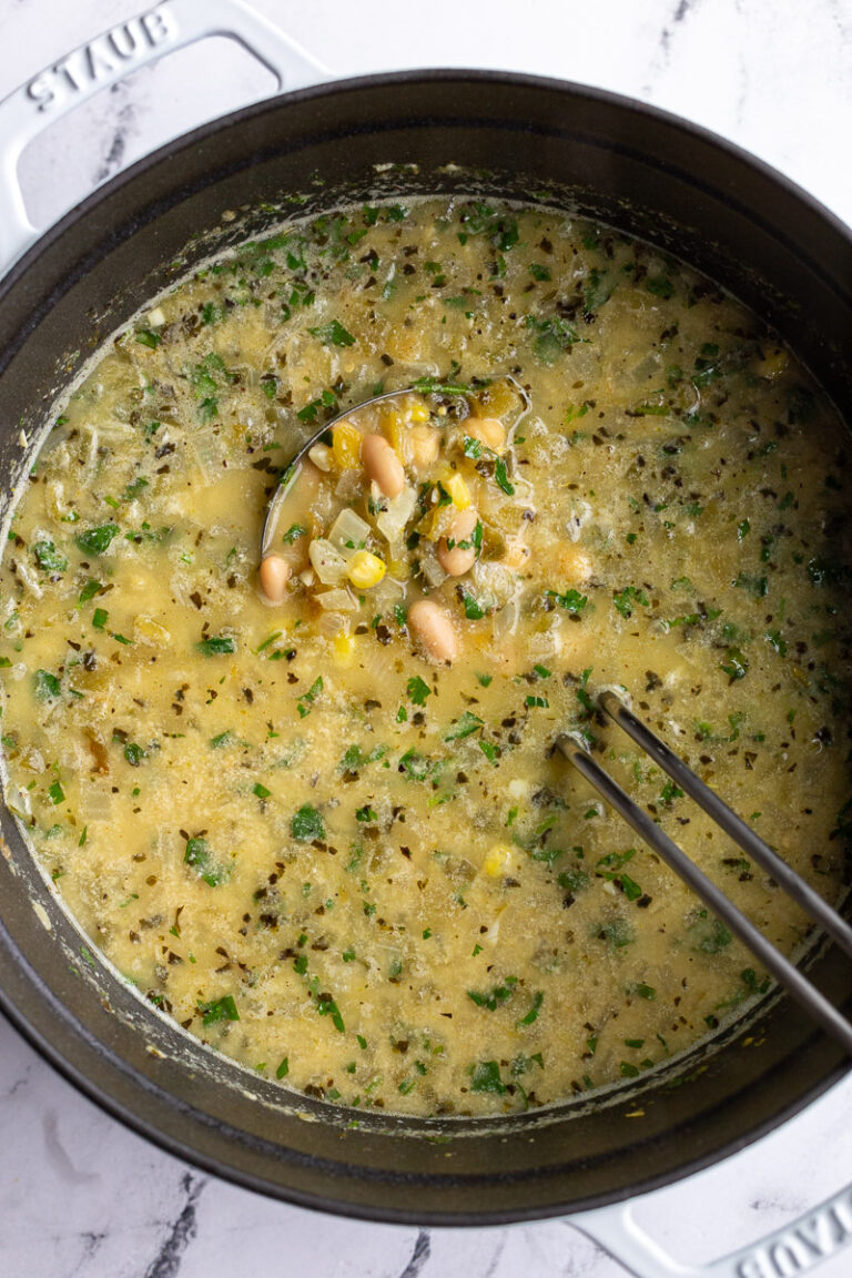 White Chickpea Chili - Food with Feeling