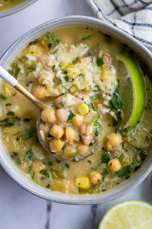 White Chickpea Chili - Food with Feeling