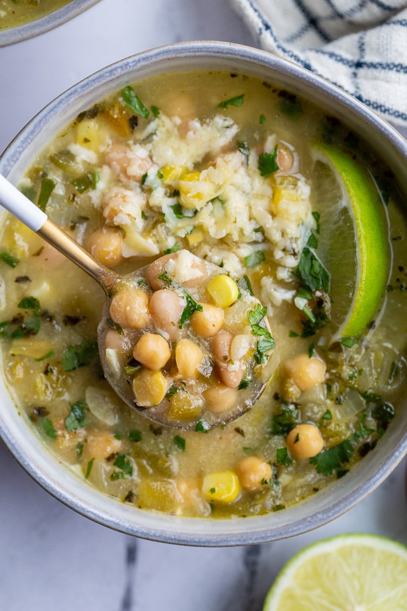 White Chickpea Chili - Food with Feeling