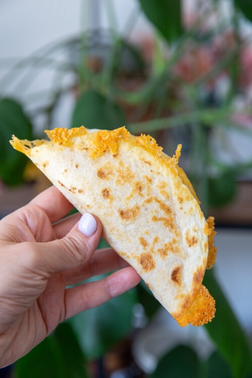 Cheesy Double Stacked Tacos - Food with Feeling