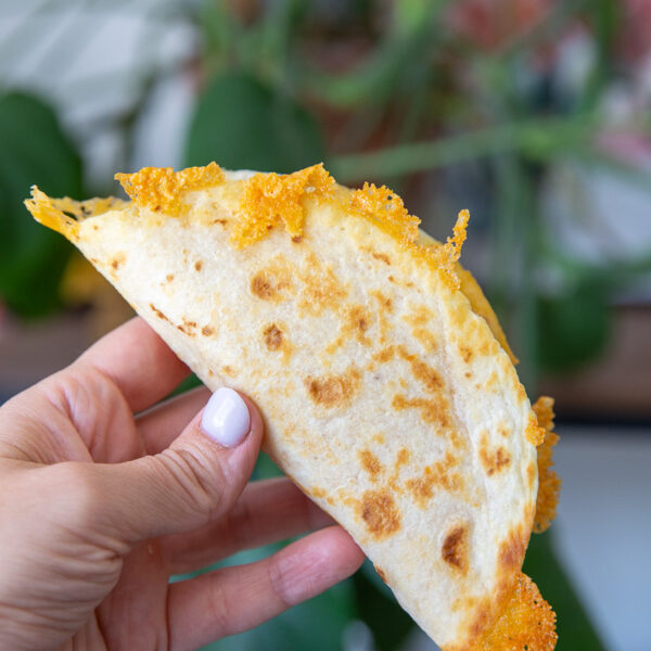 Cheesy Double Stacked Tacos - Food with Feeling