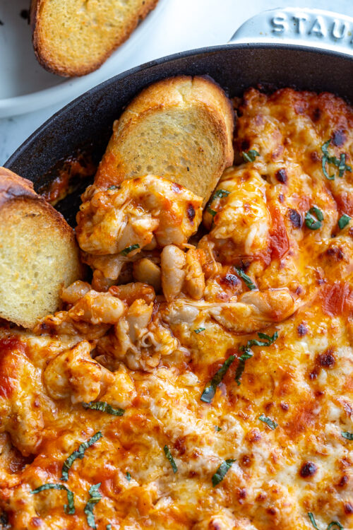 Cheesy White Bean Tomato Bake - Food with Feeling