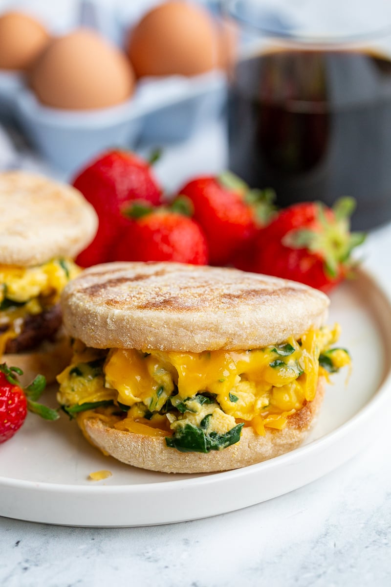 English Muffin Breakfast Sandwich - Food with Feeling