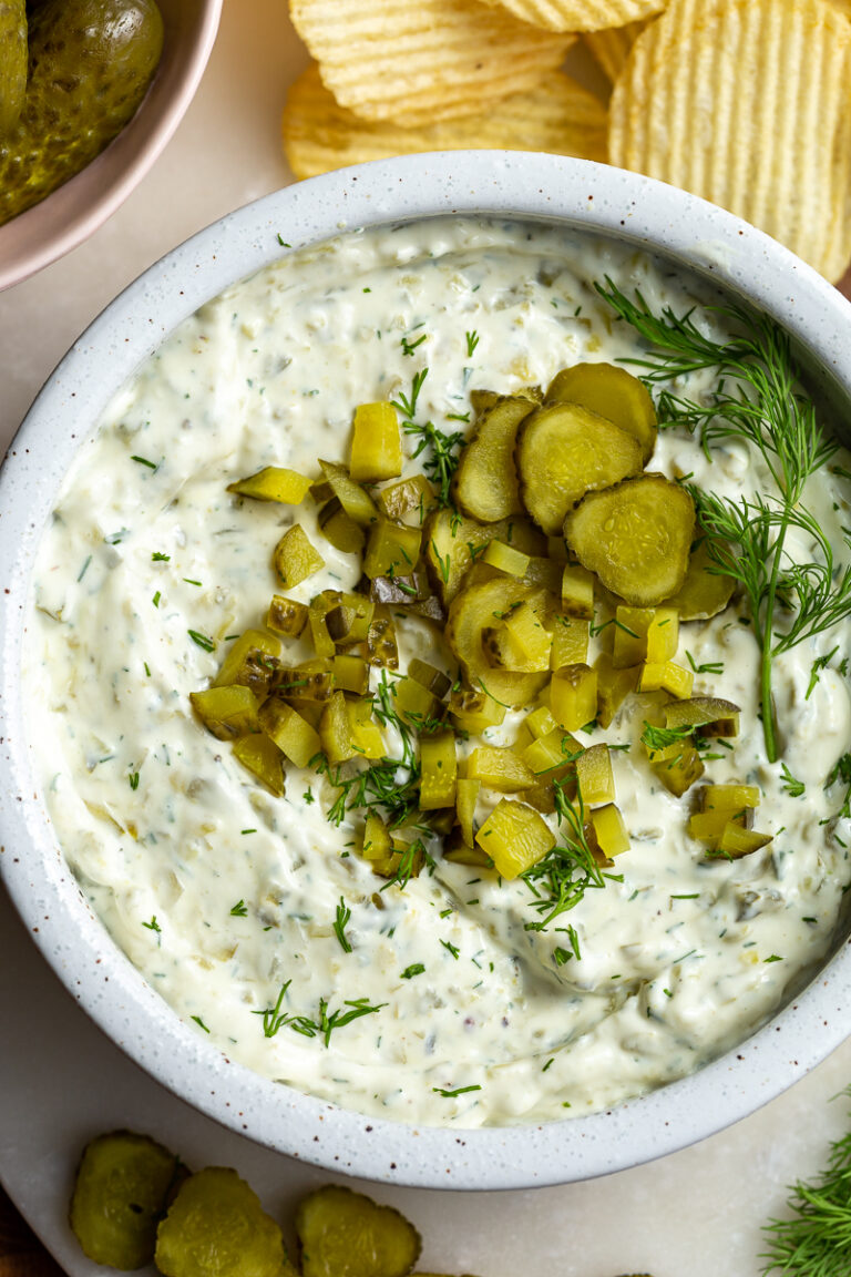 Dill Pickles Dip - Food with Feeling