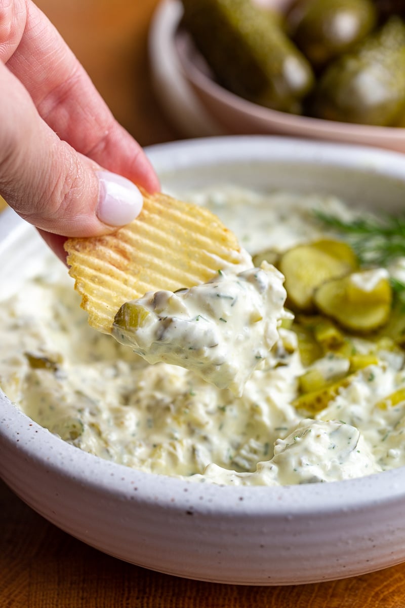 Dill Pickles Dip - Food with Feeling