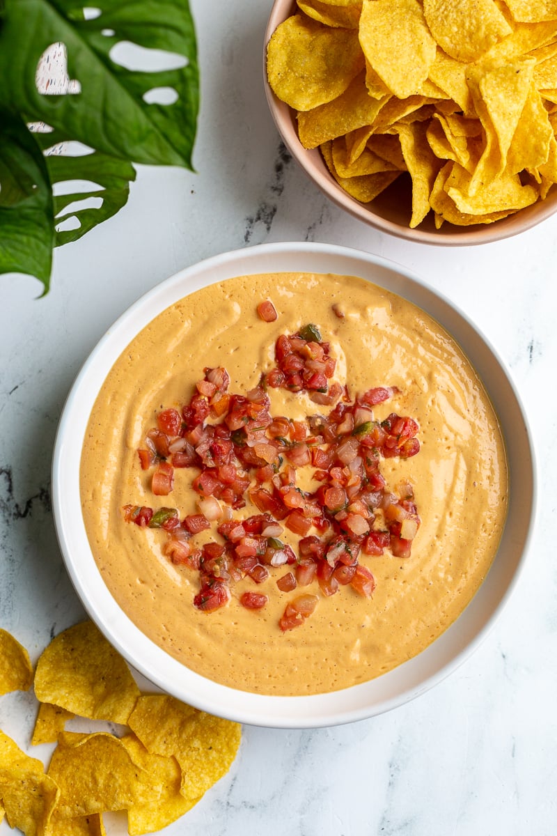Vegan Tofu Queso DIP - Food with Feeling