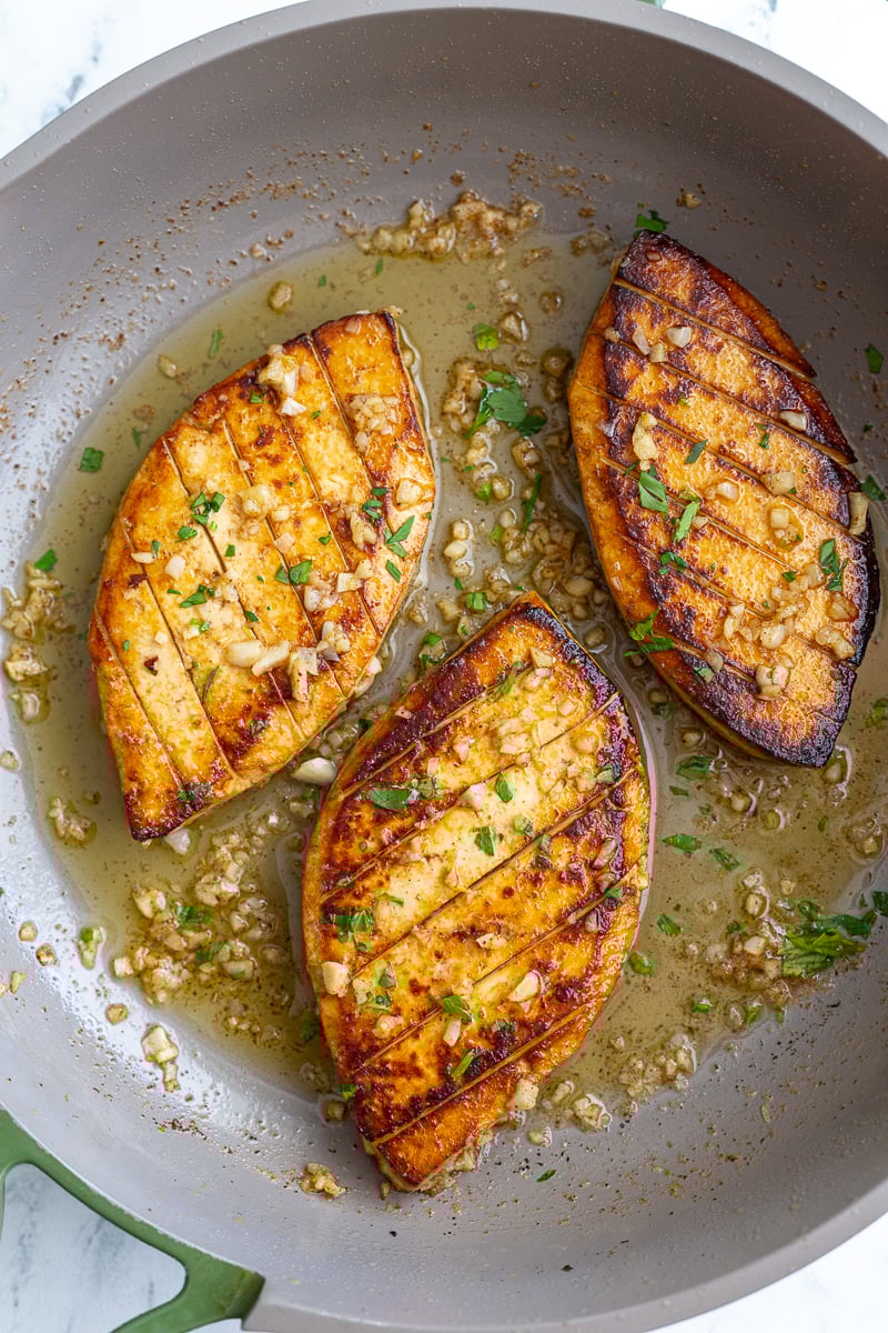 Garlic Butter Tofu - Food with Feeling