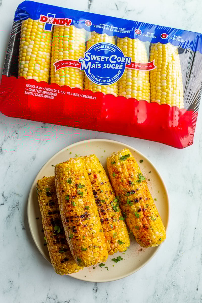 Grilled Lime Butter Corn - Food with Feeling