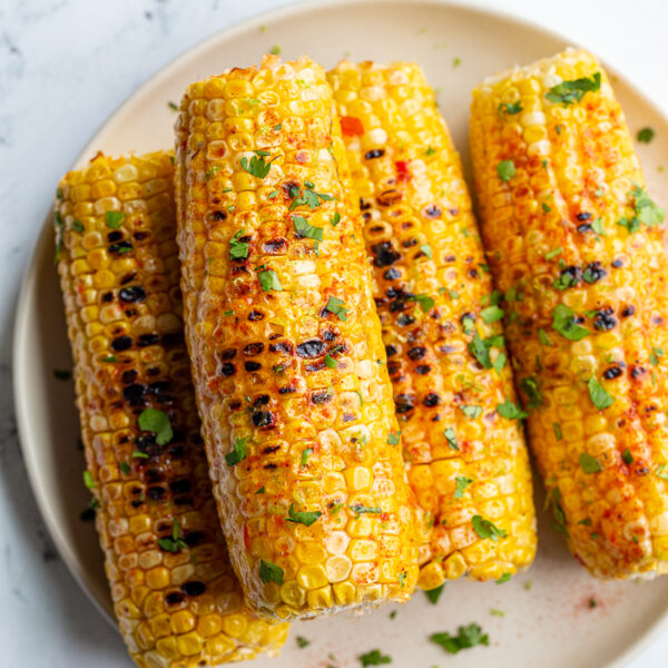 Grilled Lime Butter Corn - Food with Feeling