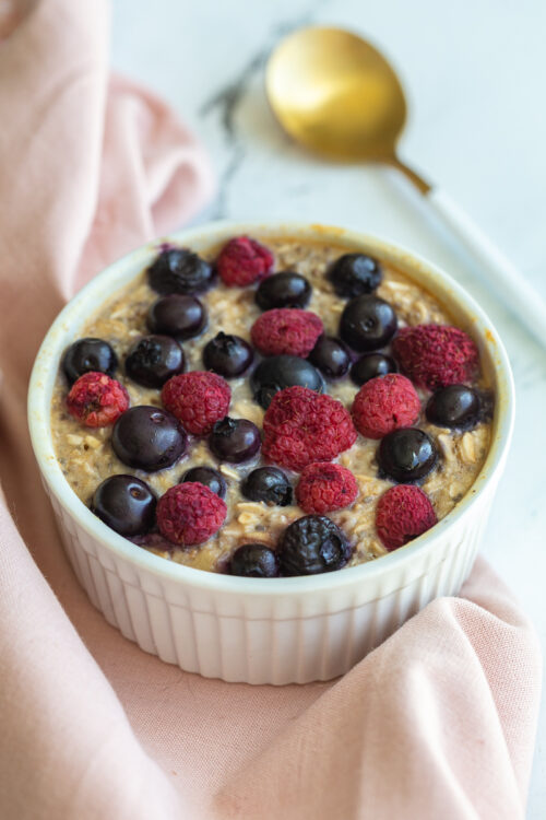 Single Serve Protein Baked Oats - Food with Feeling