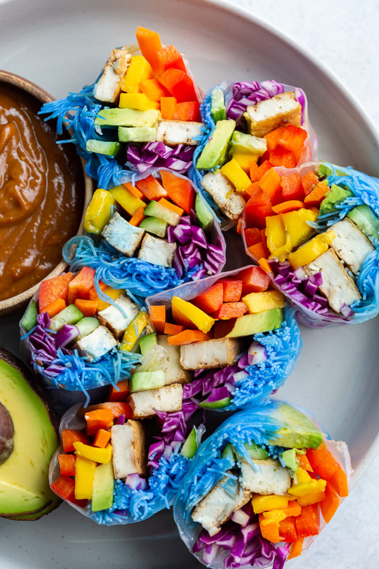 Rainbow Spring Rolls - Food with Feeling