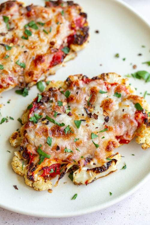 Cauliflower Parmesan - Food with Feeling