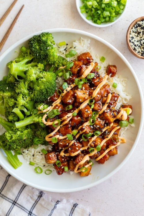 Honey Garlic Tofu - Food with Feeling