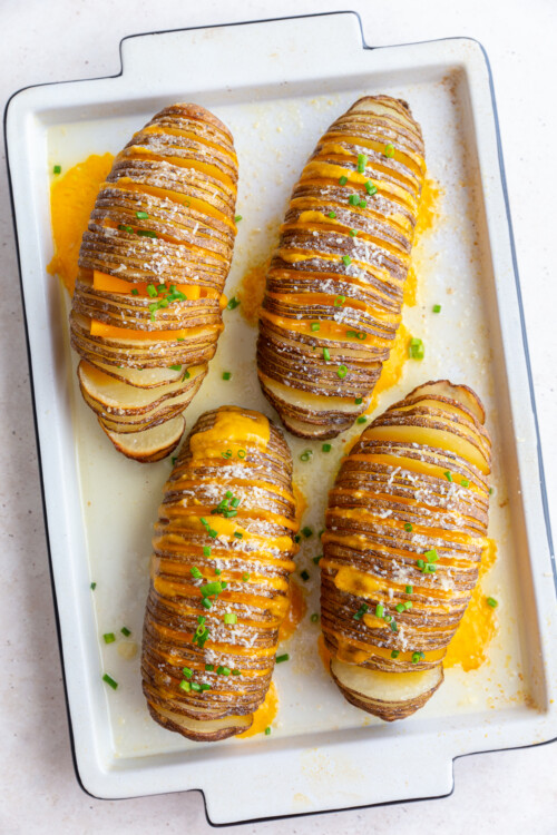 Cheesy Hasselback Potatoes - Food with Feeling