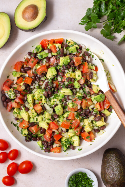 Avocado & Black Bean Salad - Food with Feeling