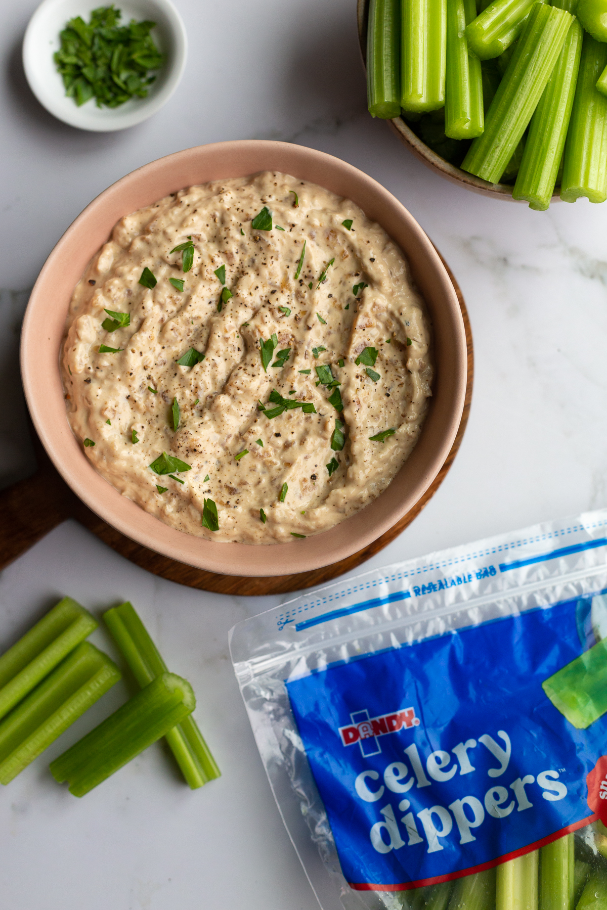 High Protein French Onion Dip - Food with Feeling