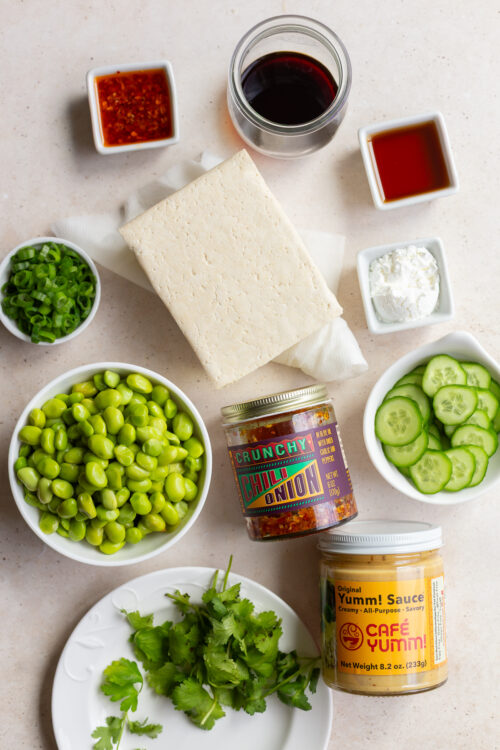 Chili Crisp Tofu Bowls - Food with Feeling