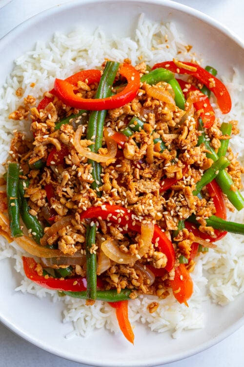 Ground Tofu Stir Fry - Food with Feeling
